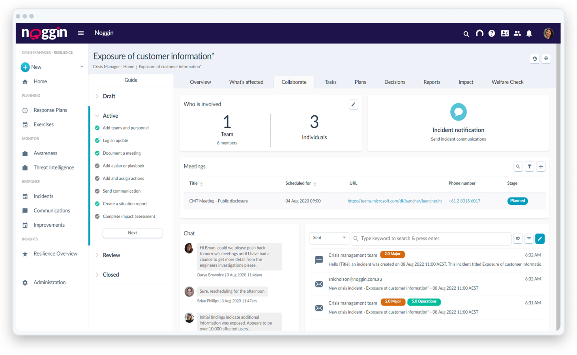 Award-Winning Crisis Communications Software | Noggin Resilience